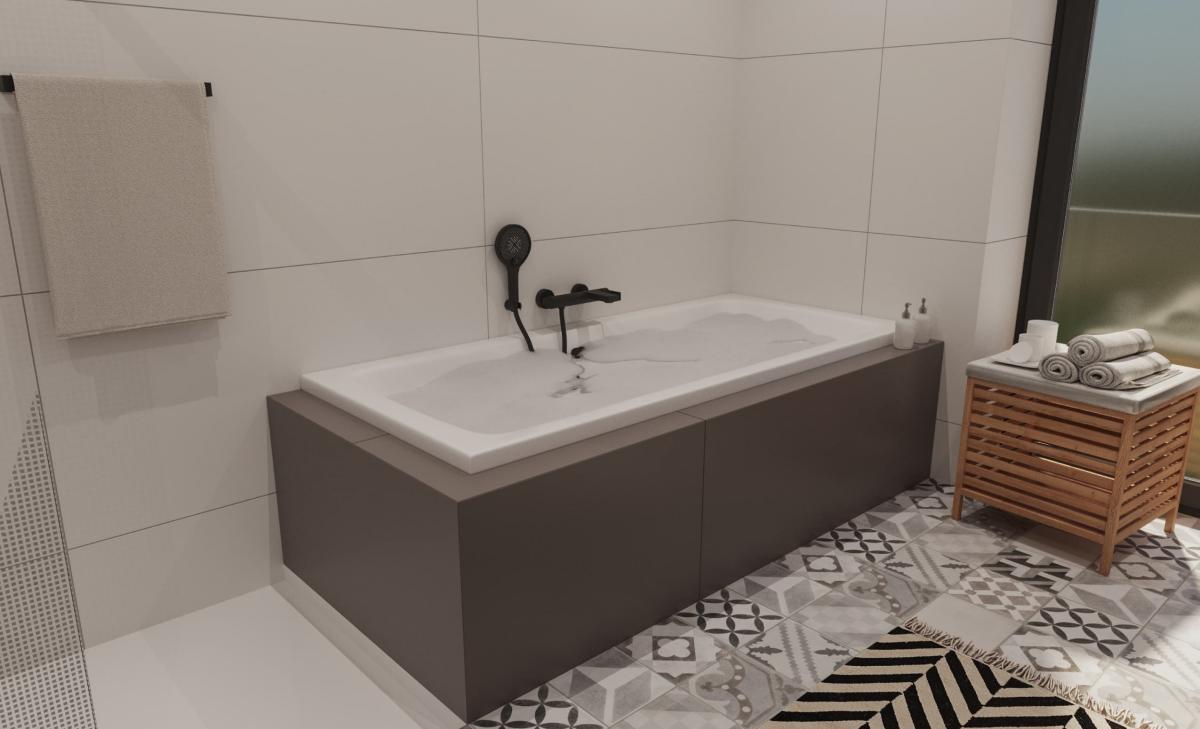 Rodinná koupelna Patchwork | Řezáč stavebniny