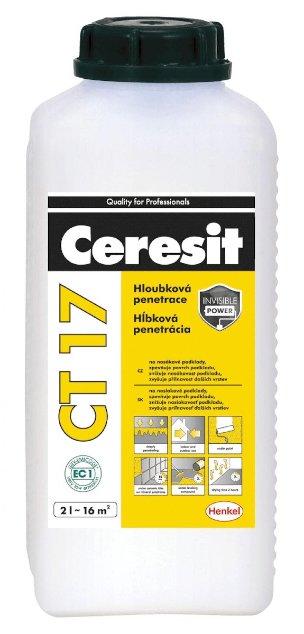 Penetrace Ceresit CT 17 2 litry CT172 | Řezáč stavebniny