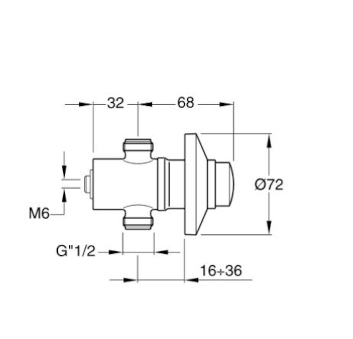 Pisoárový podomítkový ventil SILFRA QK110 | Koupelny | Sanitární ...