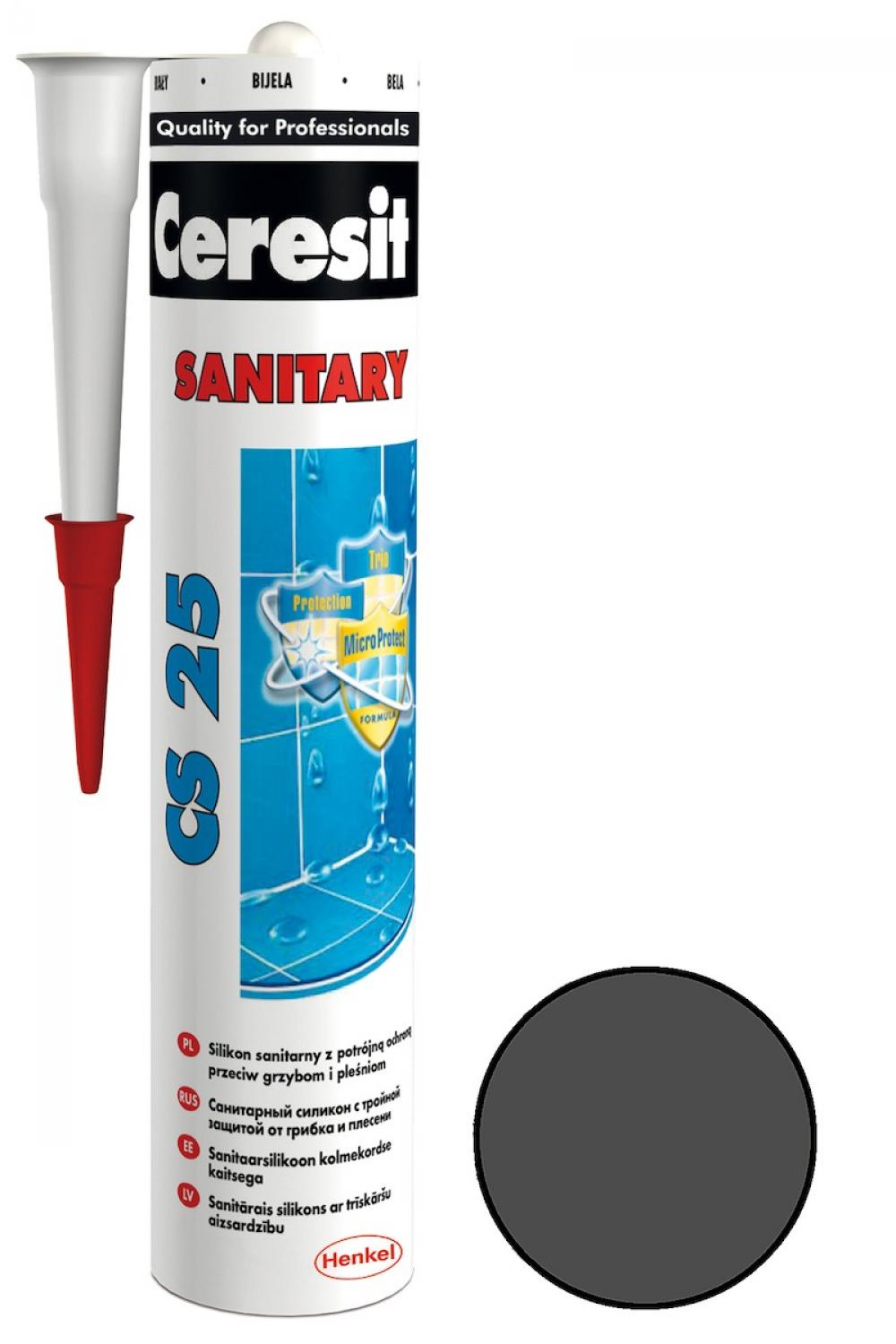 Silikon Ceresit CS 25 graphite 280 ml | Koupelny | Stavební chemie | Silikony a tmely | Řezáč ...