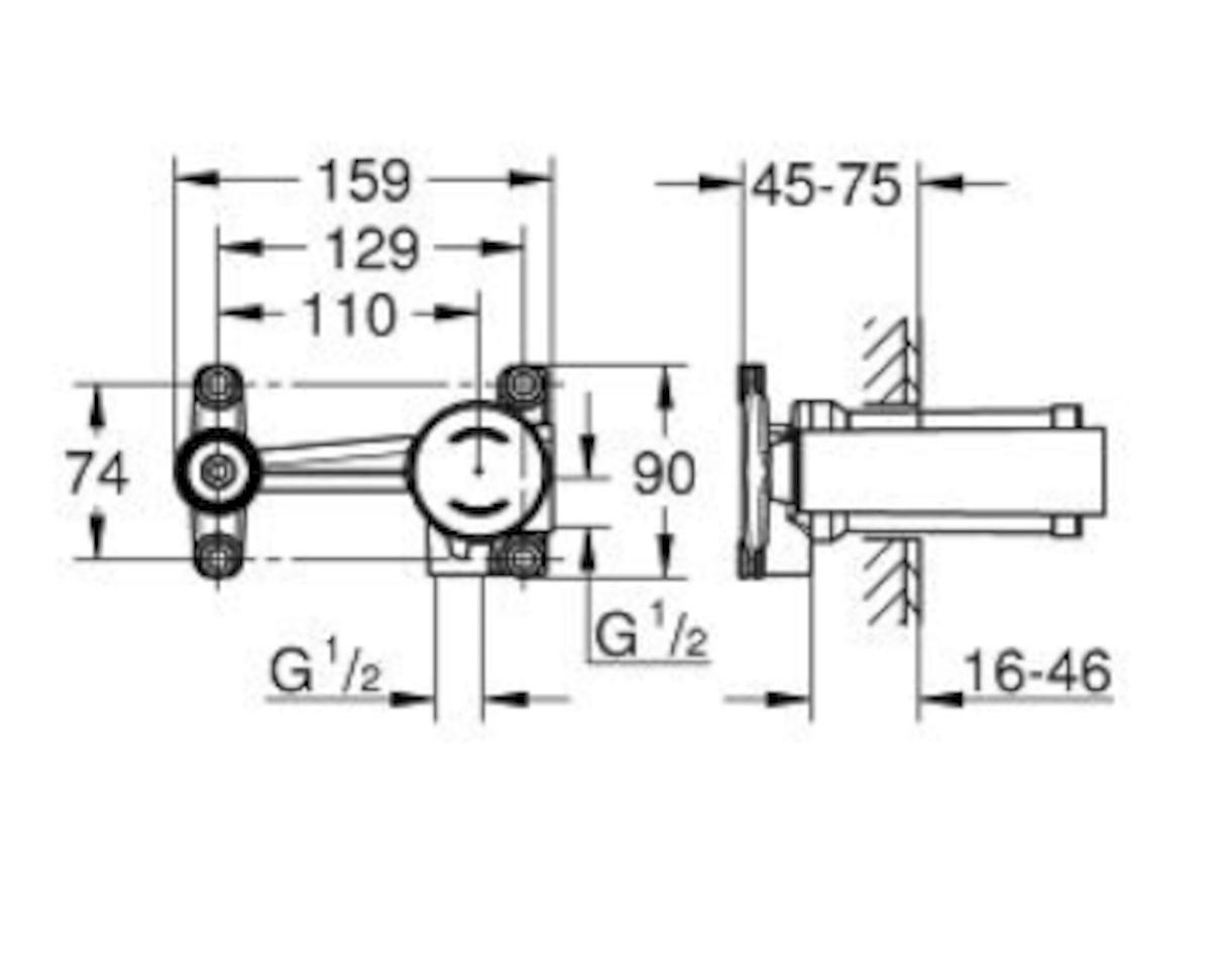Podomítkové těleso Grohe bez baterie 23571000 | Koupelny | Vodovodní ...